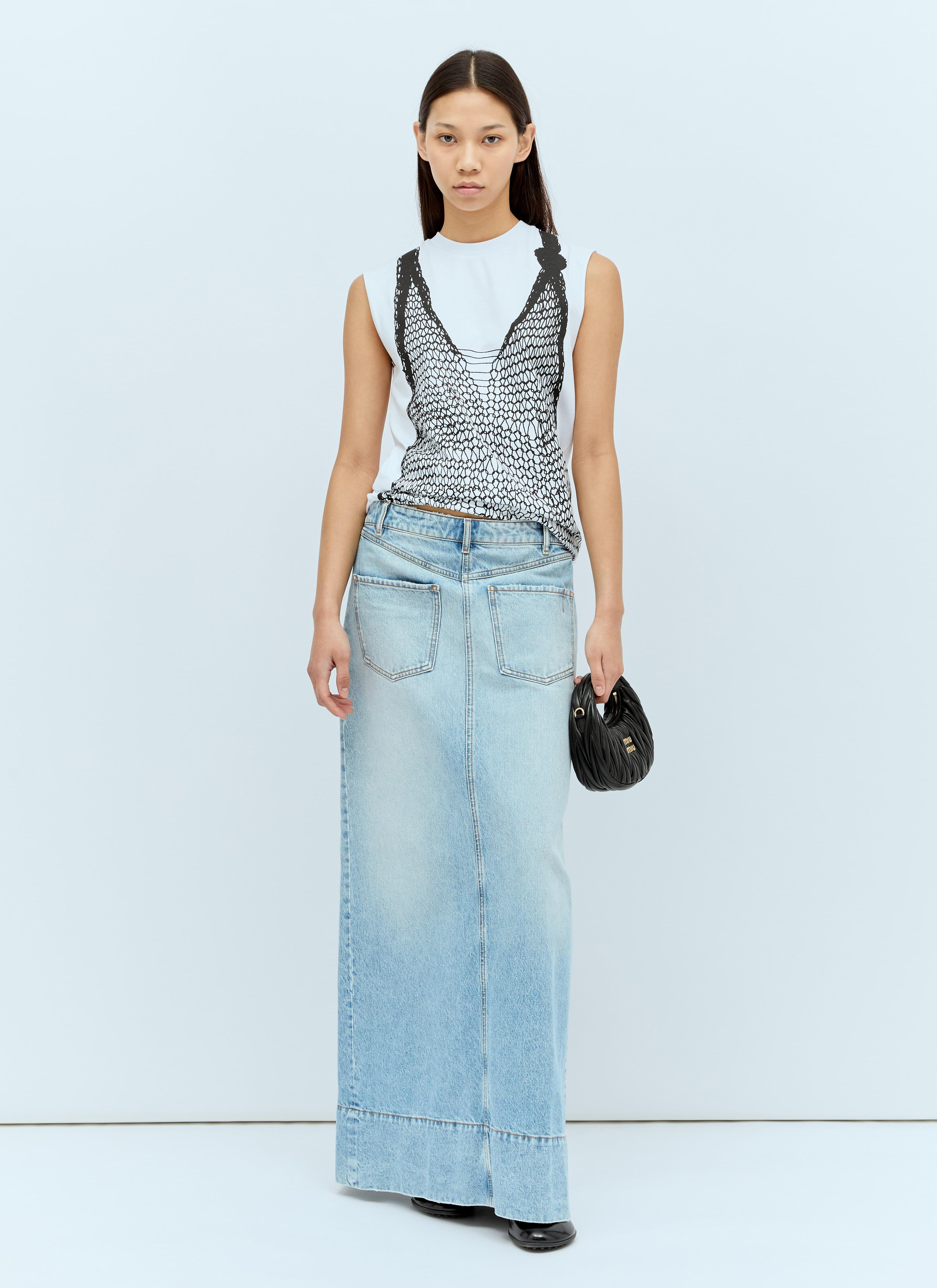 SPORTMAX SPORTMAX Denim Maxi Skirt