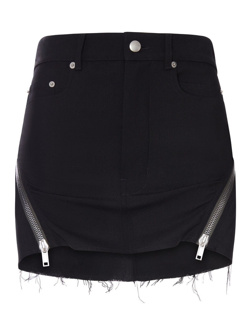 AMINA MUADDI marine calf hair knee-high boots