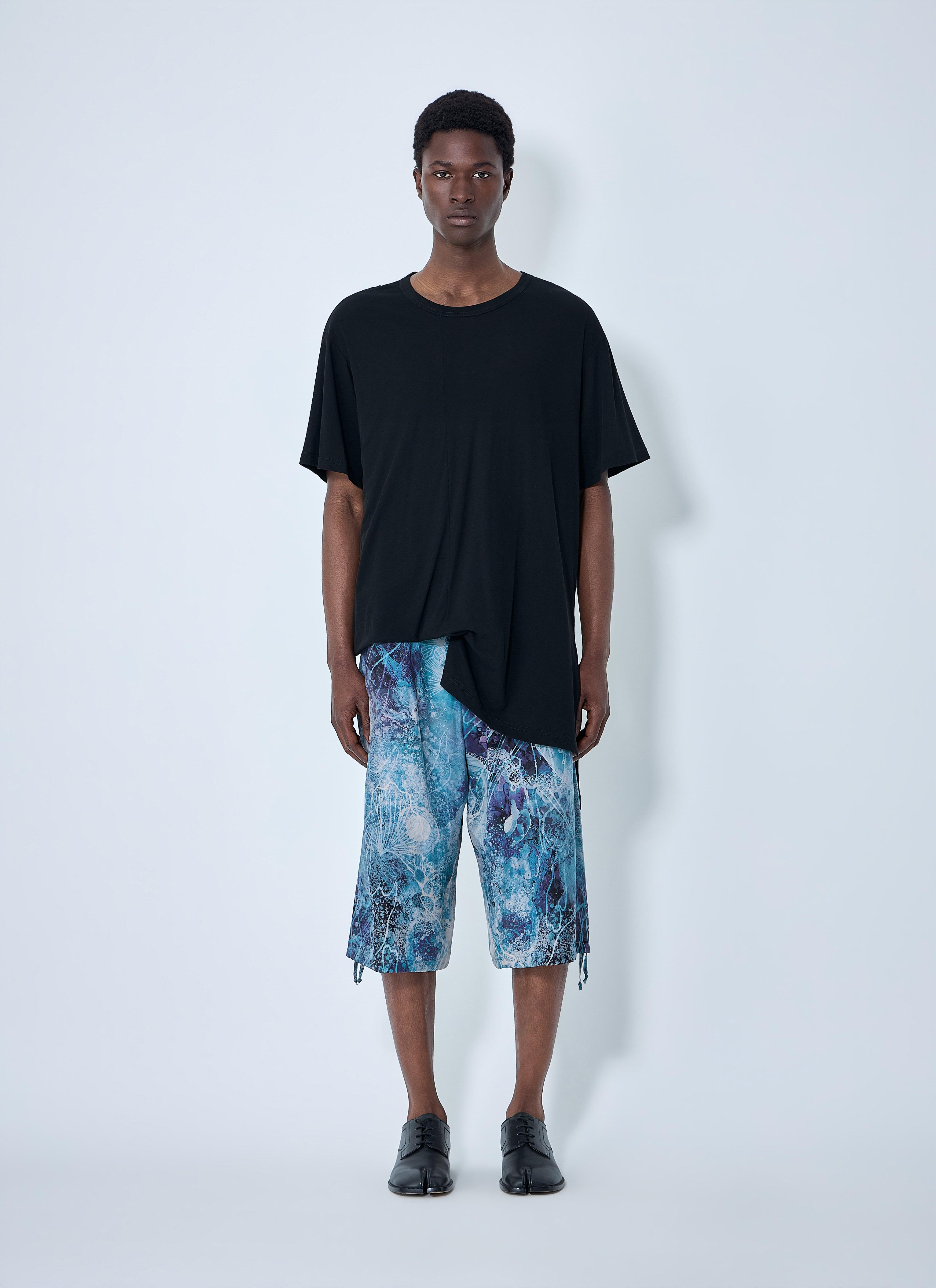 YOHJI YAMAMOTO YOHJI YAMAMOTO Drawstring Cropped Shorts