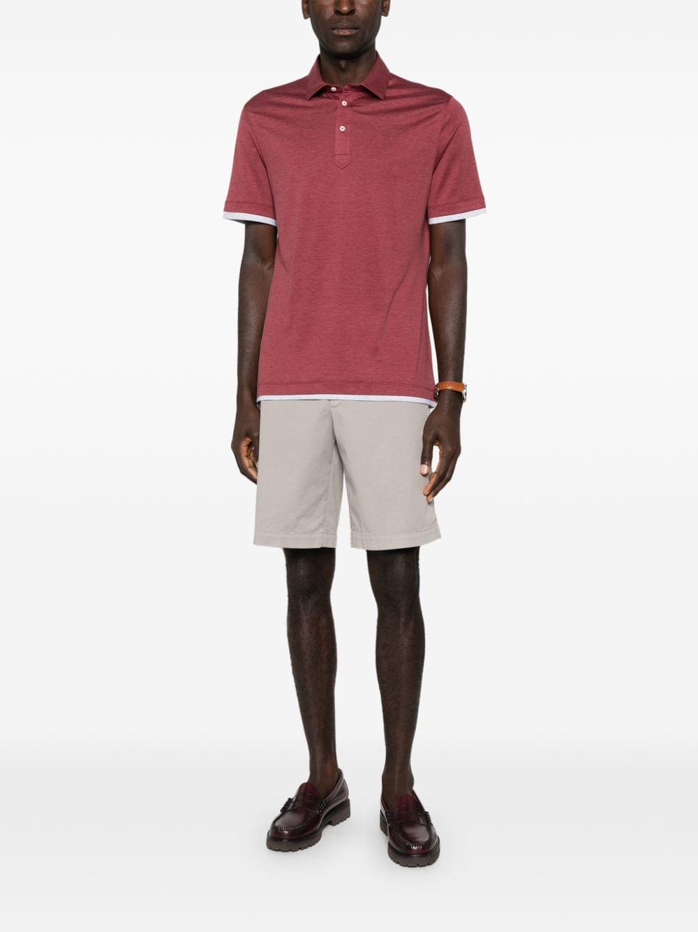 BRUNELLO CUCINELLI Brunello Cucinelli Men Silk And Cotton Polo Shirt