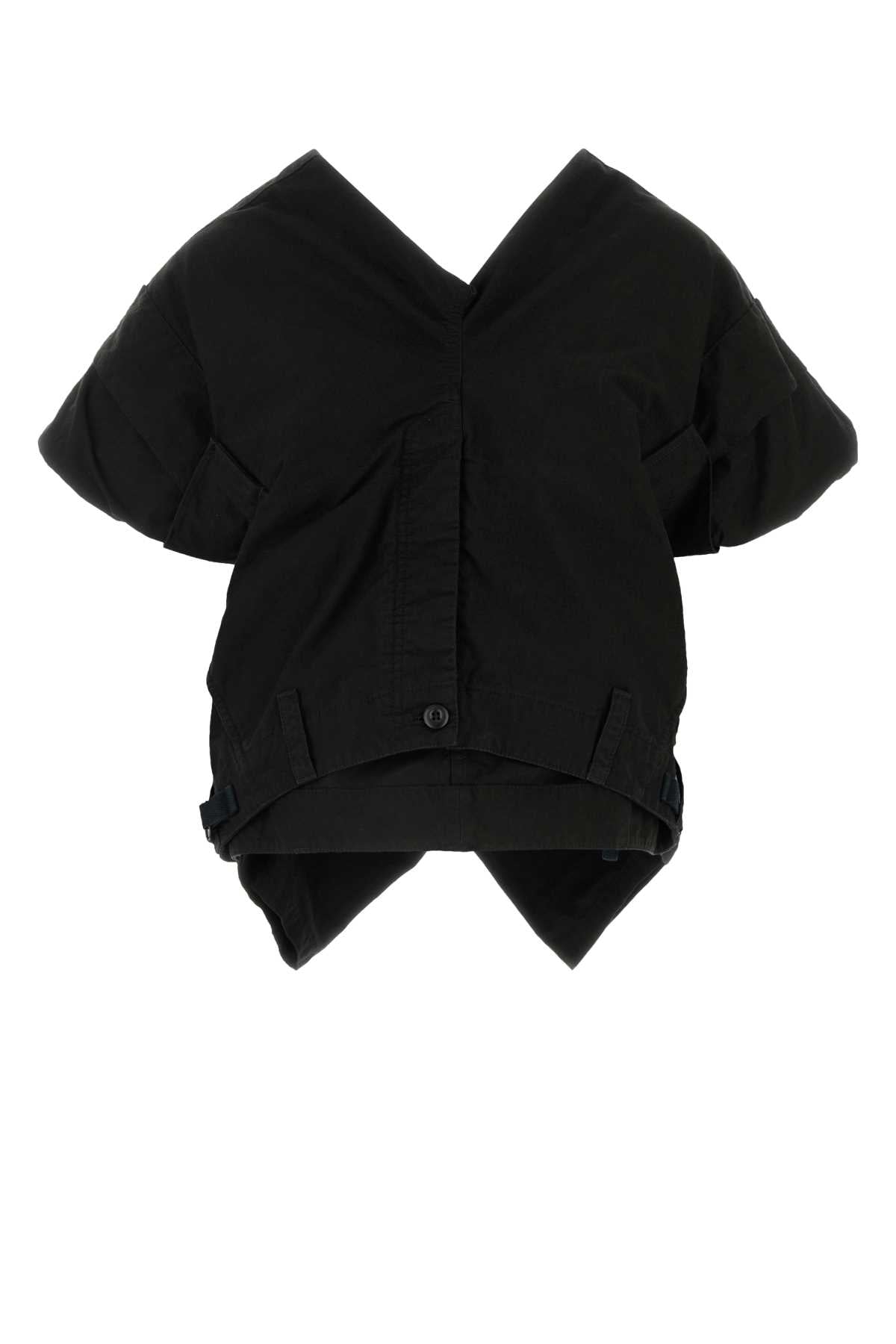 SACAI Hybrid Denim-Panel Shorts