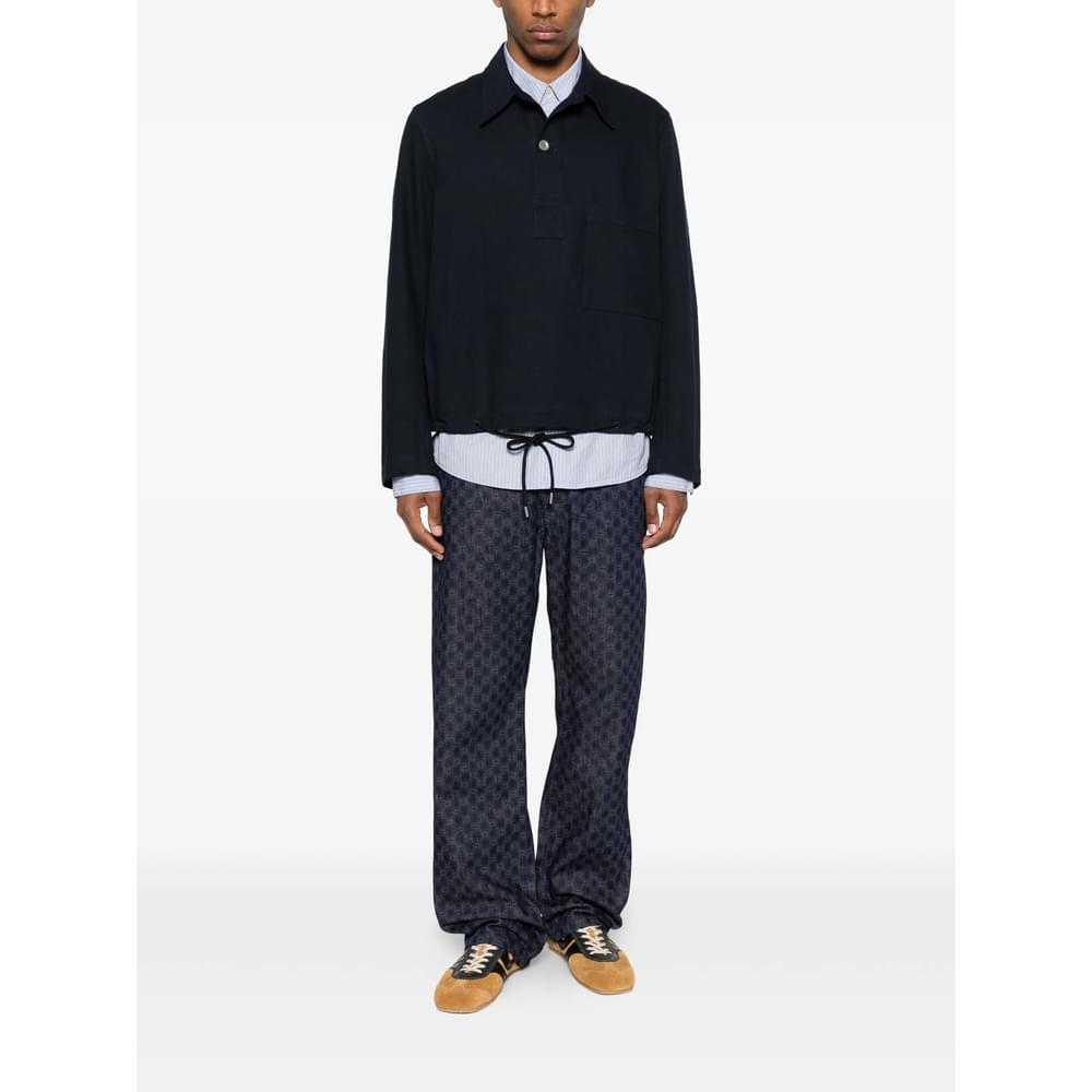 DRIES VAN NOTEN DRIES VAN NOTEN Patterned Straight Leg Jeans