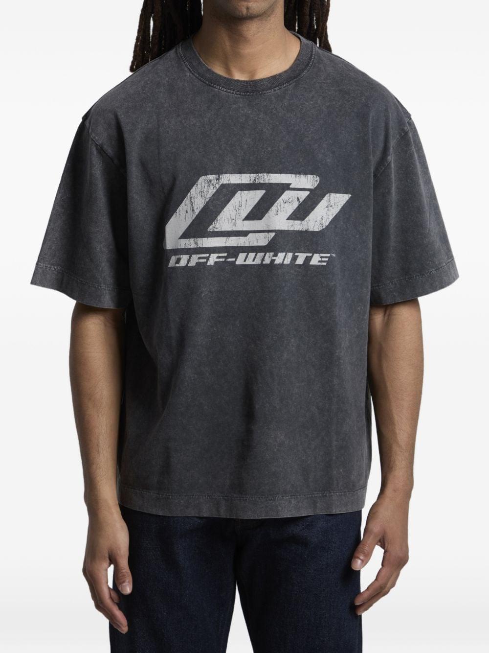 OFF-WHITE Off-White Men Racing Skate T-Shirt