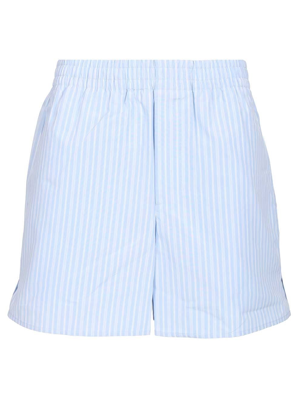 SPORTY RICH Sporty & Rich Striped Embroidered Shirt