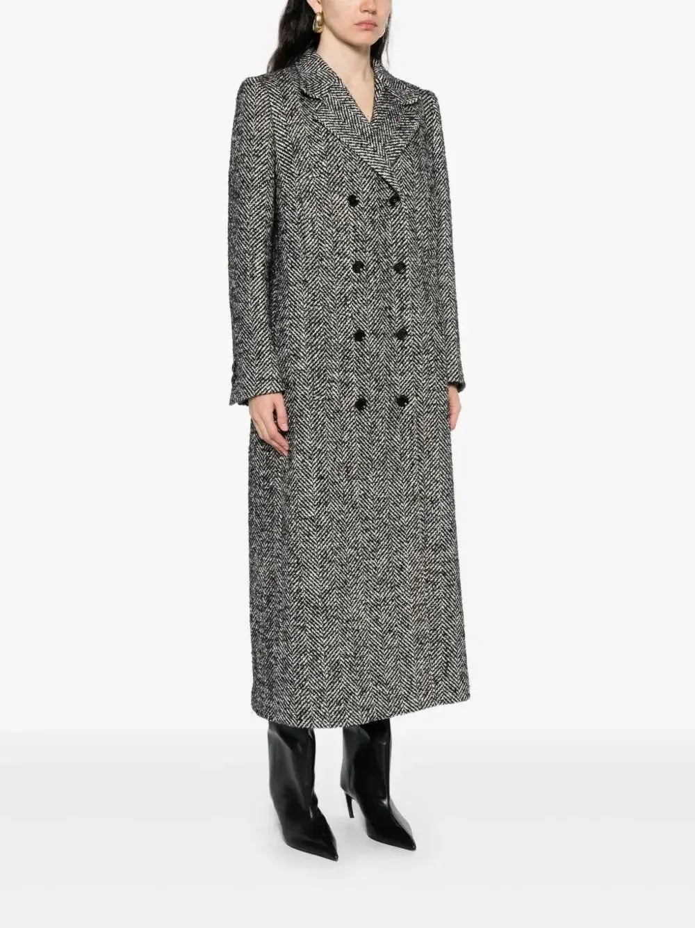 DOLCE & GABBANA DOLCE & GABBANA Wool Herringbone Coat