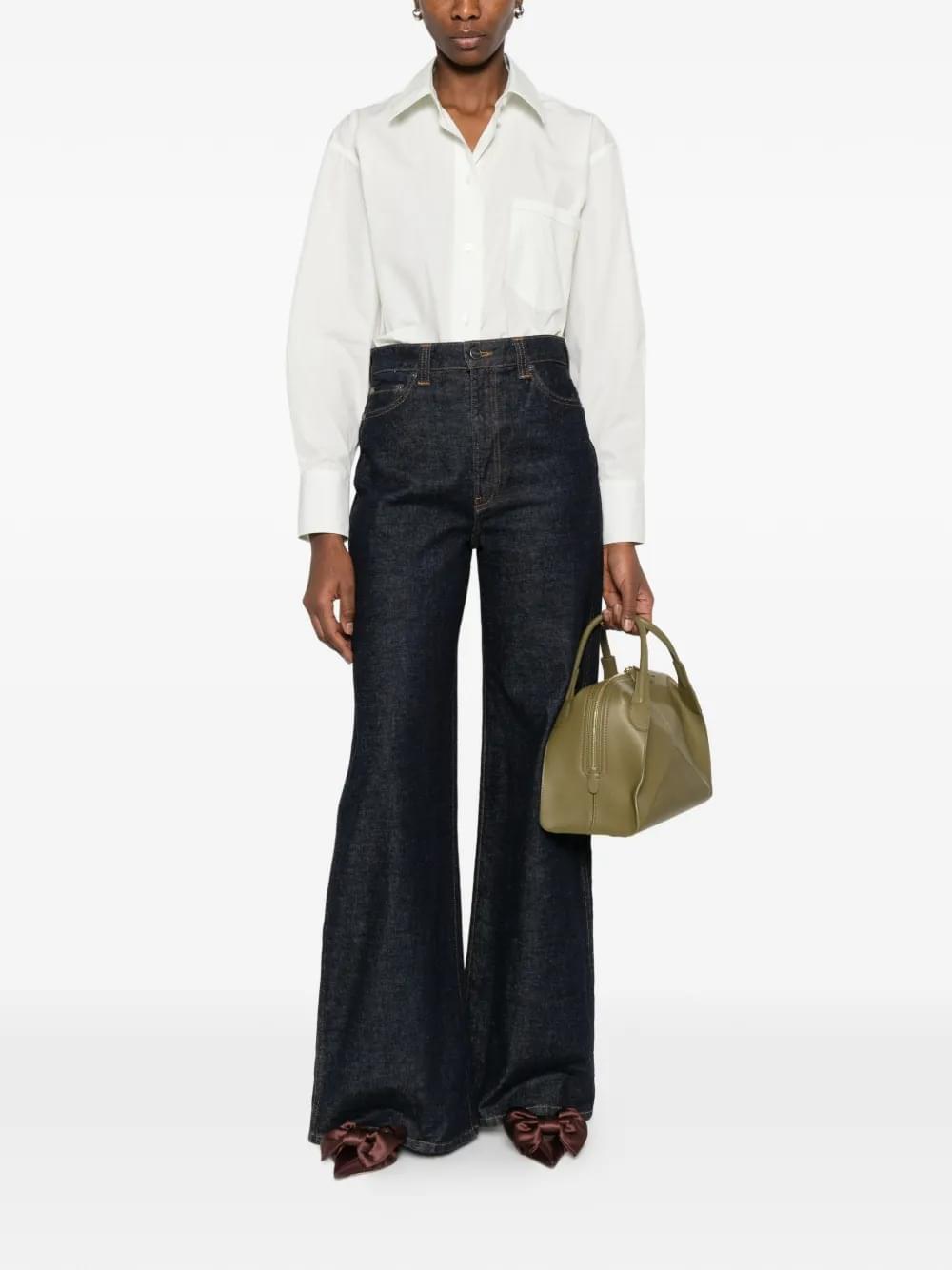 VICTORIA BECKHAM VICTORIA BECKHAM Embroidered Cropped Shirt