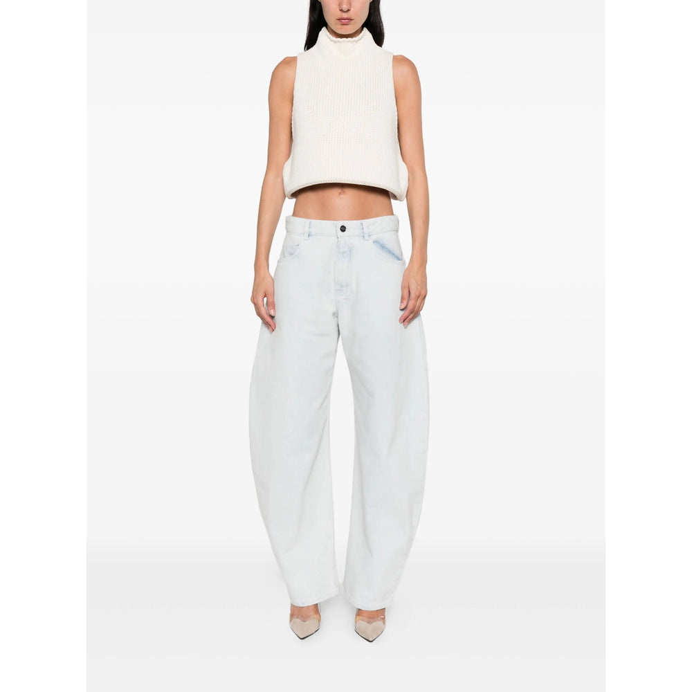 ALAÏA ALAÏA Low Round Denim Jeans