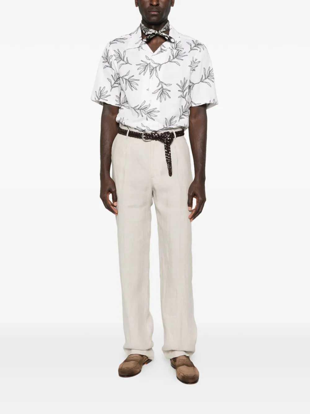 ETRO ETRO Pleated Trousers with Belt Loops