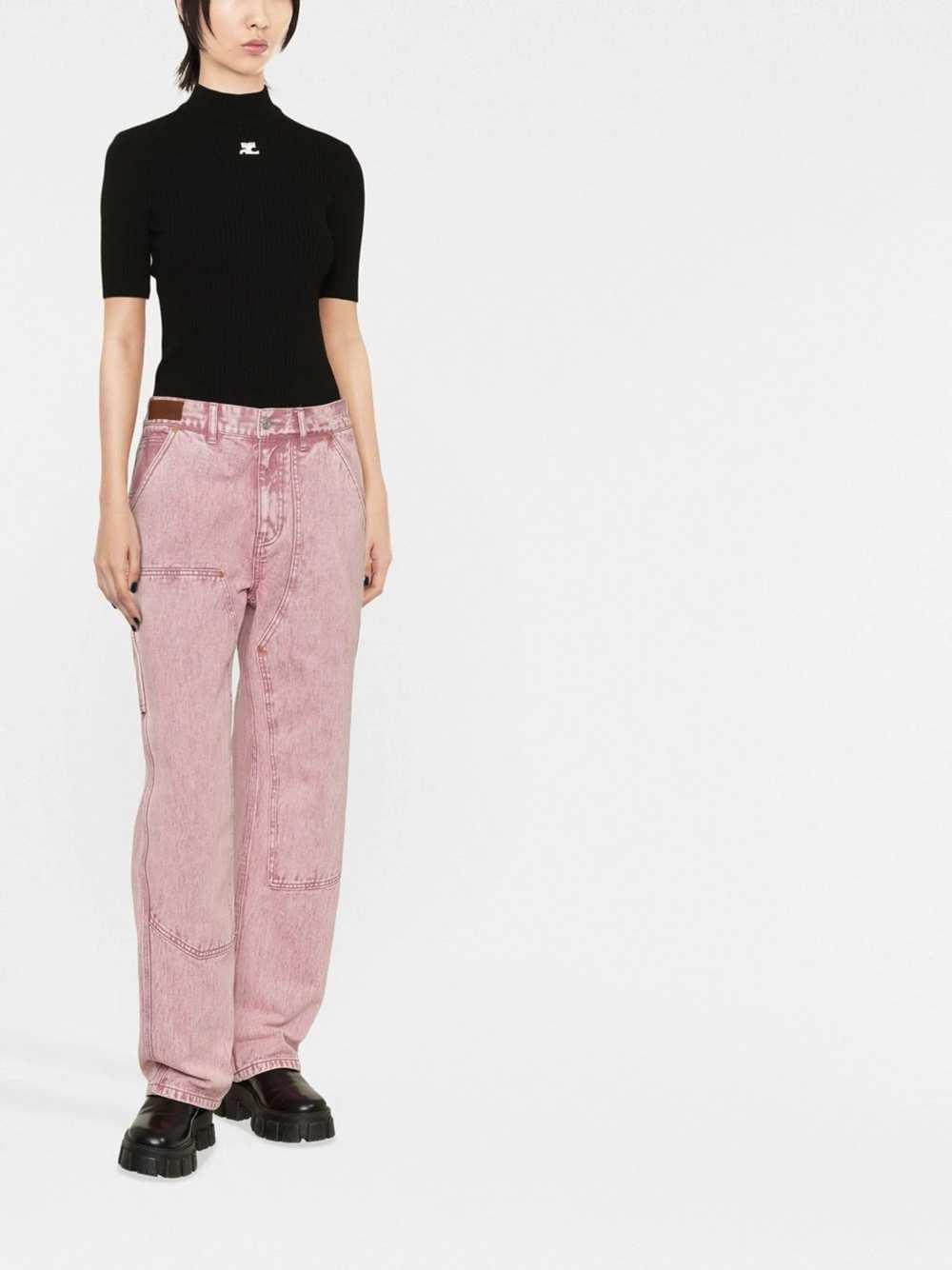 COURREGES COURREGES Printed Ribbed Top