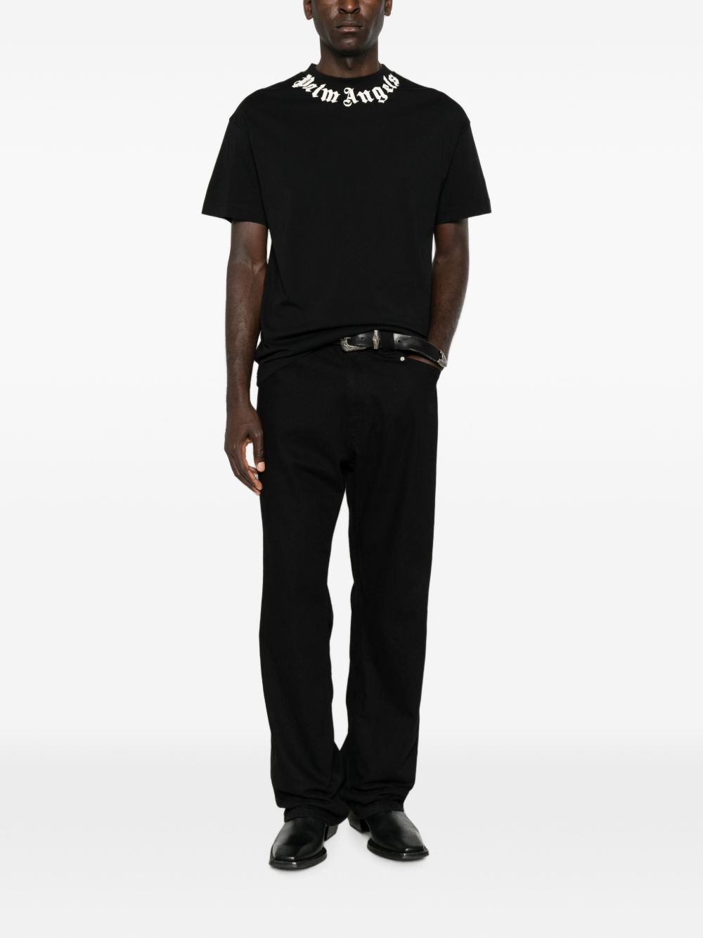PALM ANGELS Palm Angels Men Logo Cotton T-Shirt