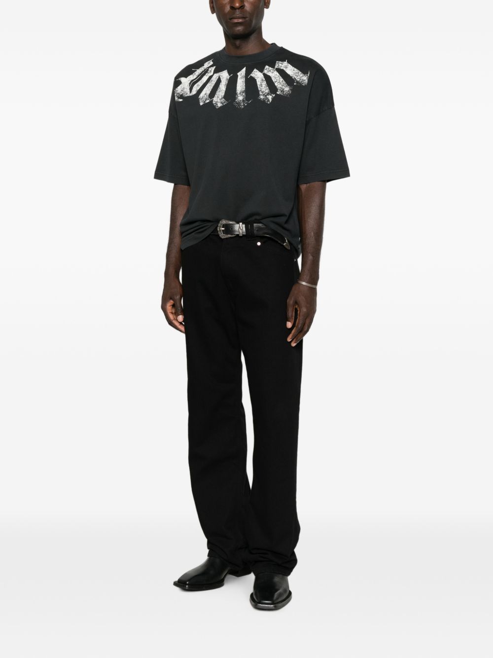PALM ANGELS Palm Angels Men Logo Cototn T-Shirt
