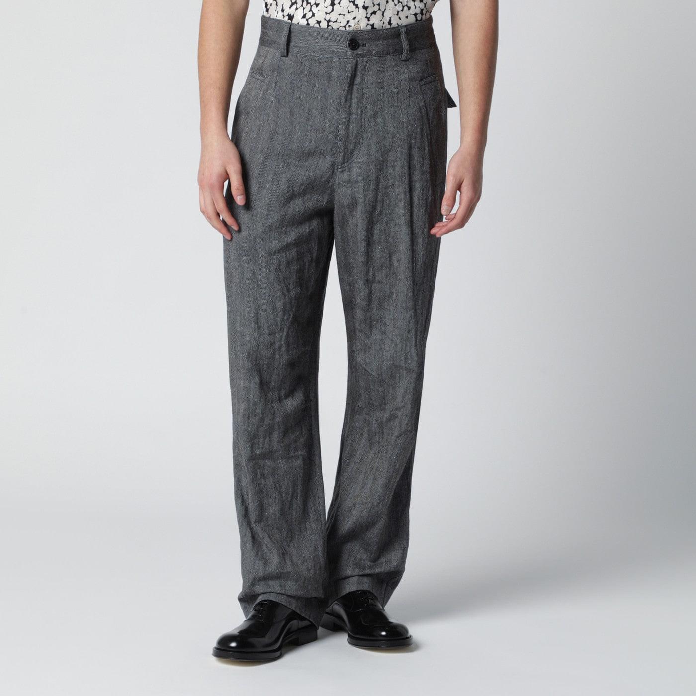 DRIES VAN NOTEN DRIES VAN NOTEN Herringbone Trousers
