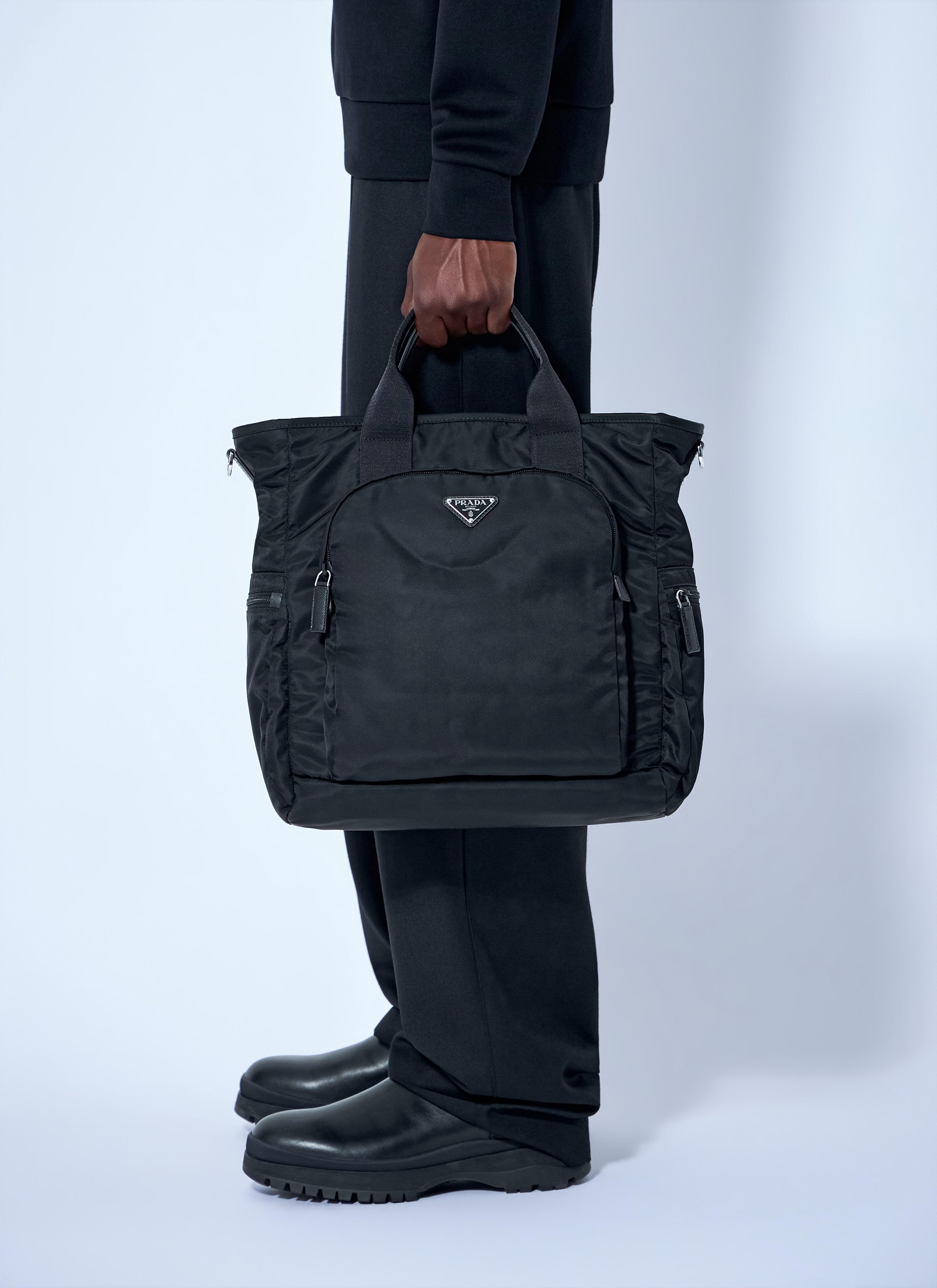 PRADA PRADA Re-Nylon Logo-Plaque Tote Bag