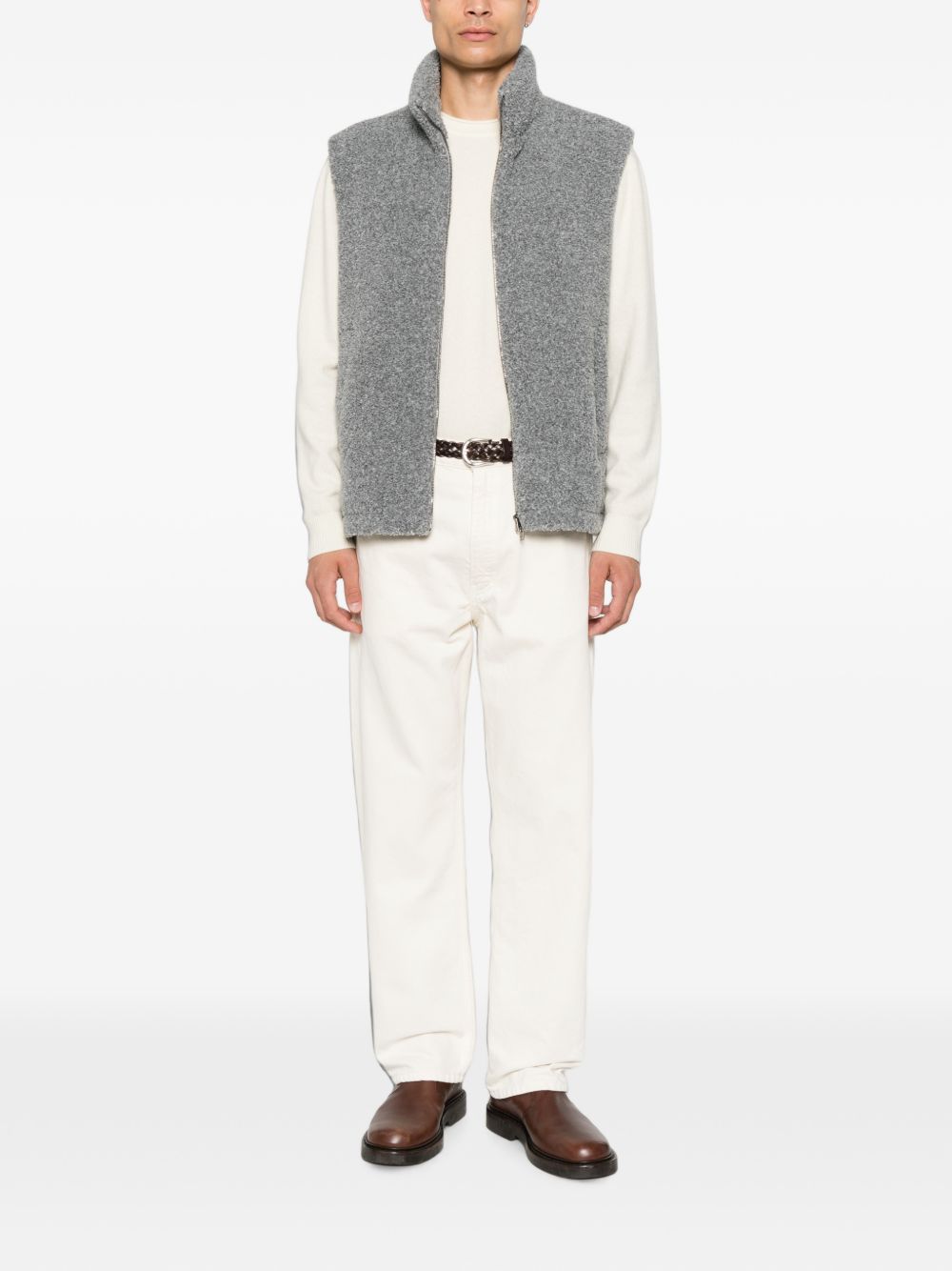 HERNO HERNO Flannel Zipped Vest