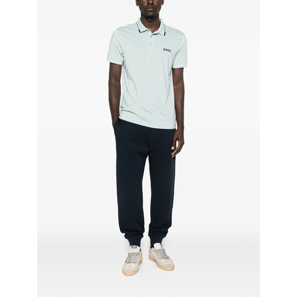 BOSS Boss Blue Polo Shirts Men