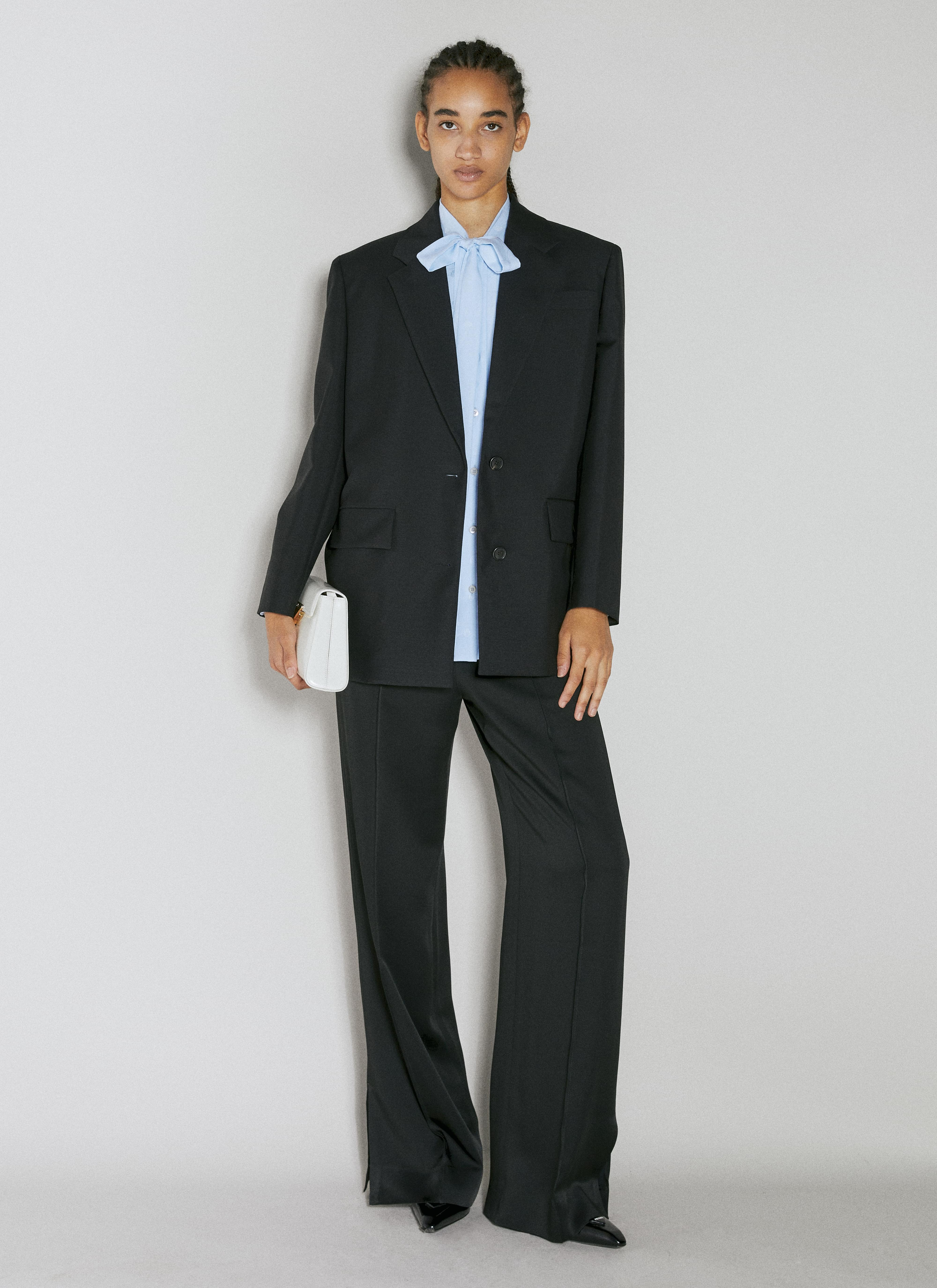 PRADA PRADA Logo Jacquard Silk Shirt