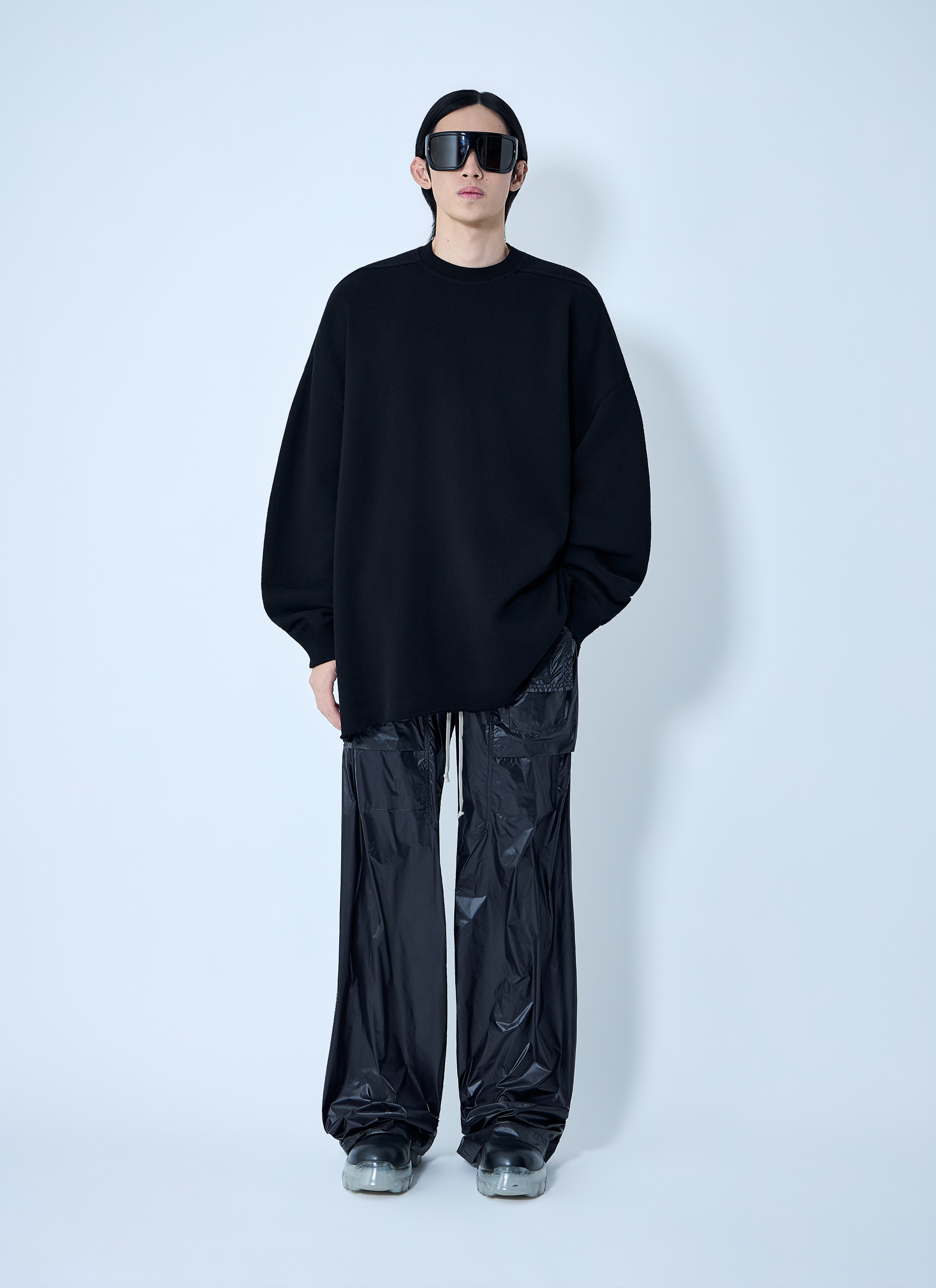 RICK OWENS RICK OWENS DRKSHDW Creatch Wide Cargo Drawstring Trousers