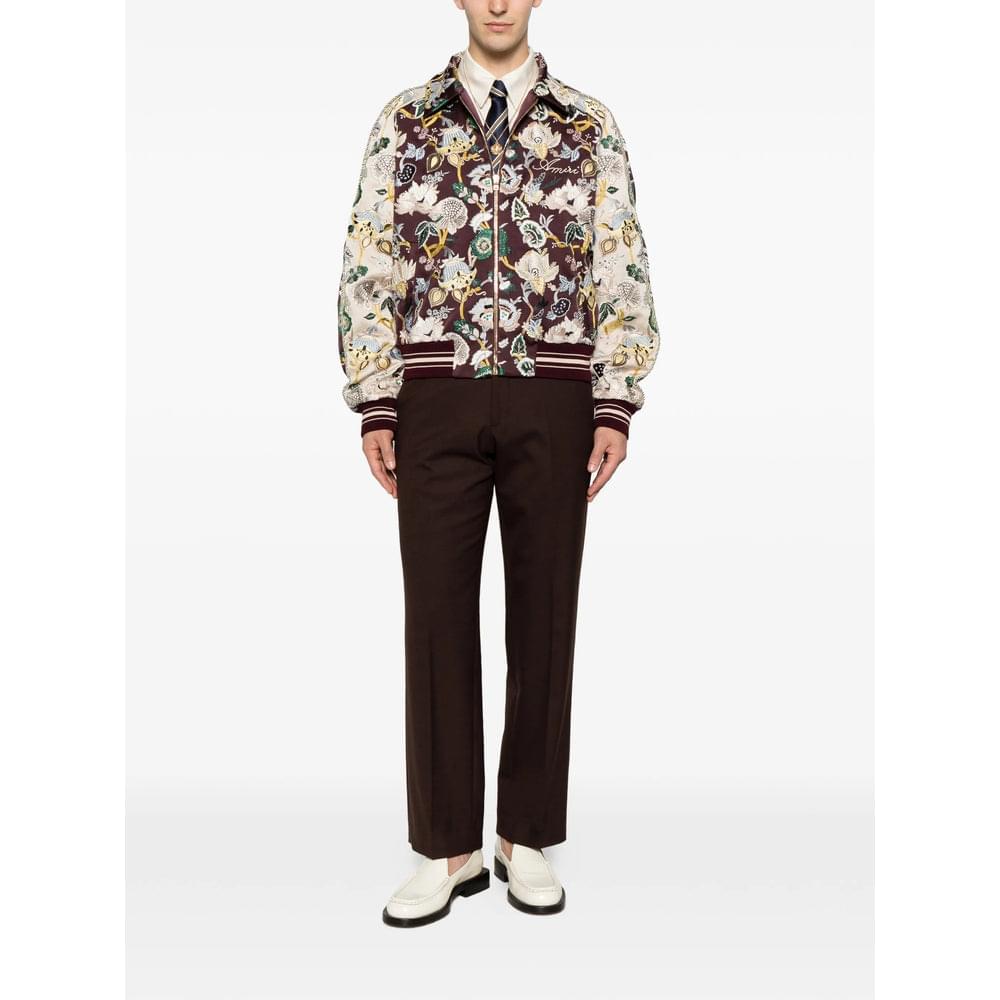 AMIRI AMIRI Floral Embroidered Bomber Jacket