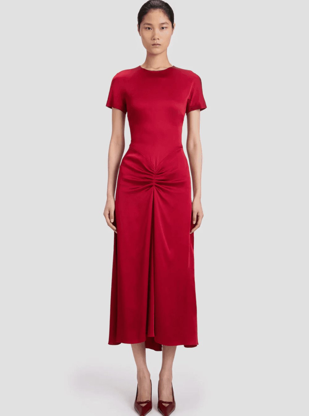 VICTORIA BECKHAM VICTORIA BECKHAM Crewneck Midi Dress