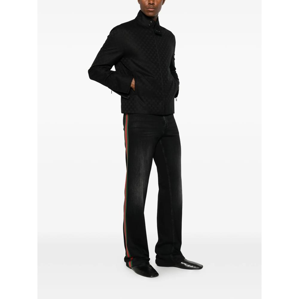 GUCCI GUCCI GG Pattern Stand-Up Collar Lightweight Jacket