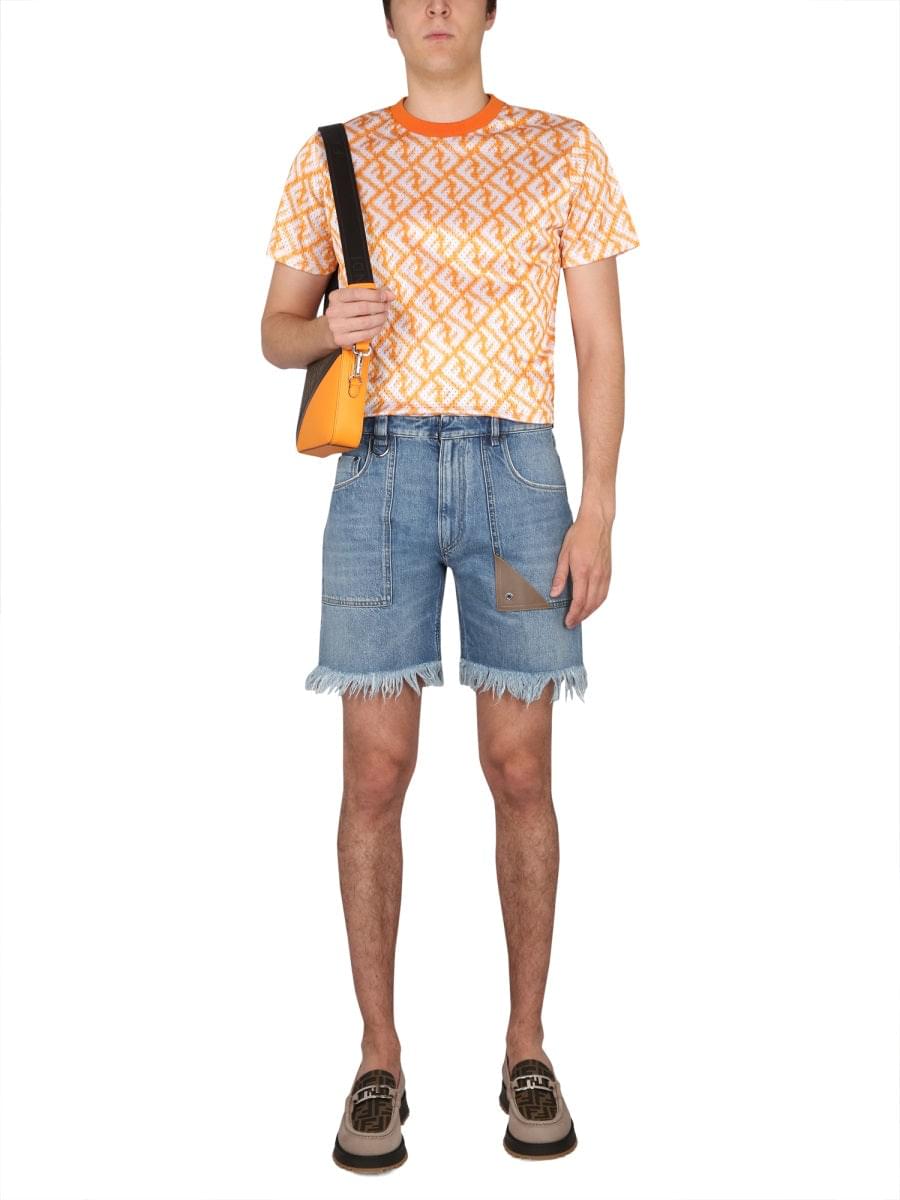 FENDI FENDI Denim Bermuda Shorts