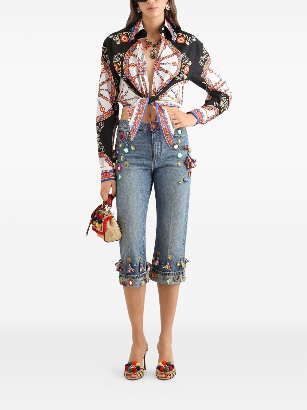 DOLCE & GABBANA DOLCE & GABBANA Carretto Print Cotton Shirt