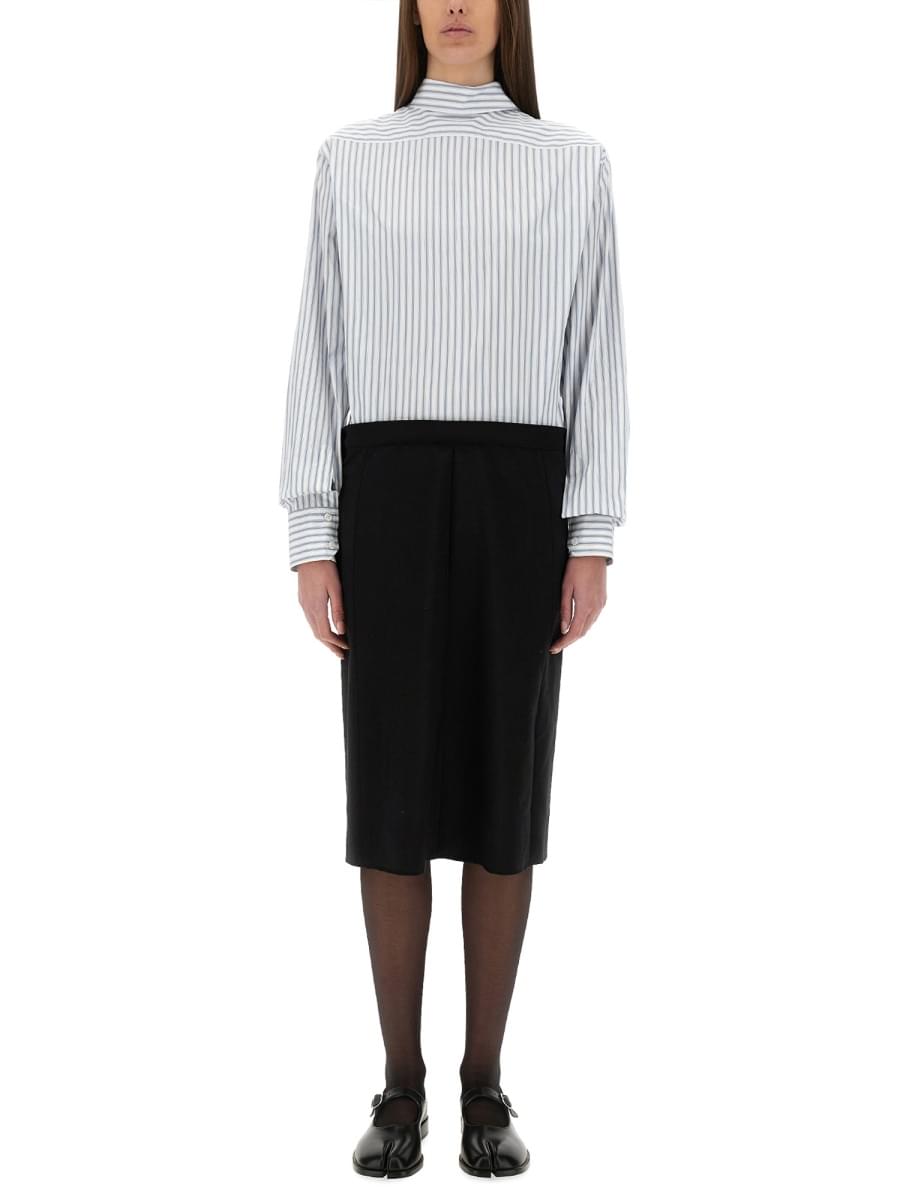 MAISON MARGIELA MAISON MARGIELA Inverted Striped Dress-Shirt