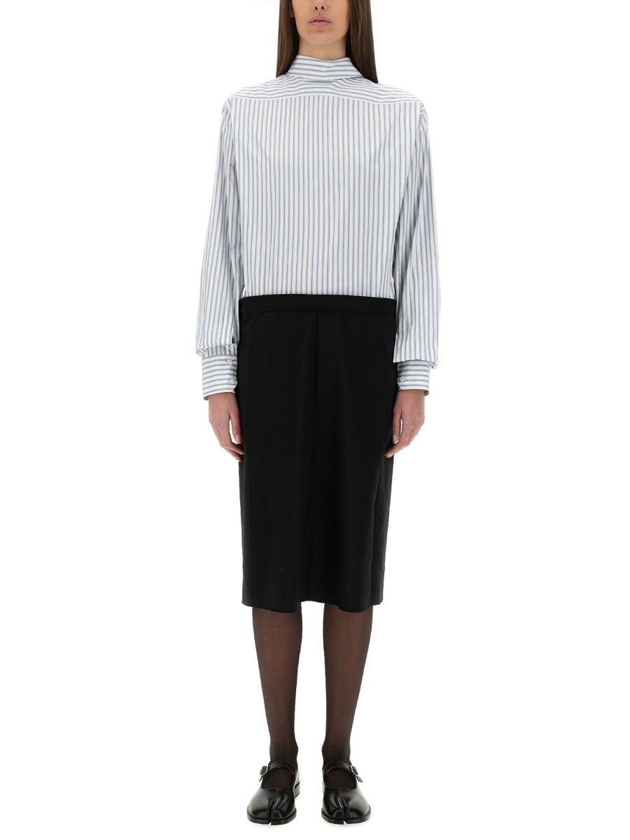 MAISON MARGIELA Maison Margiela Inverted Striped Dress-Shirt