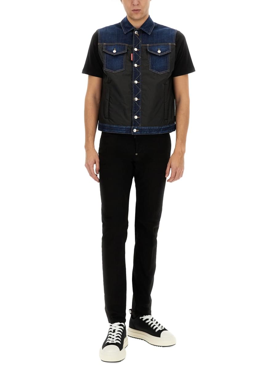 DSQUARED2 DSQUARED2 Denim Puffer Vest