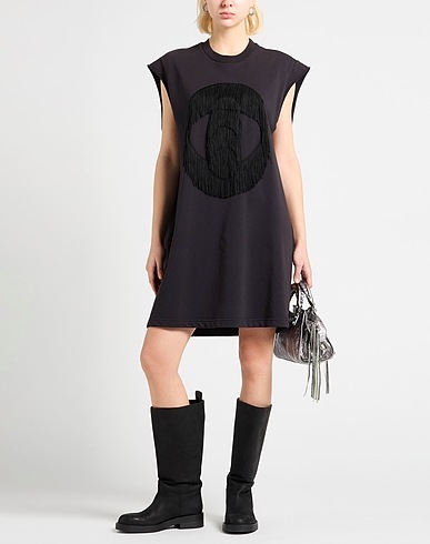 MAISON MARGIELA Mm6 Maison Margiela Solid-Color T-Shirt Dress
