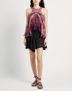 ISABEL MARANT ÉTOILE Isabel Marant Multicolour Crepe Sleeveless Crewneck Top