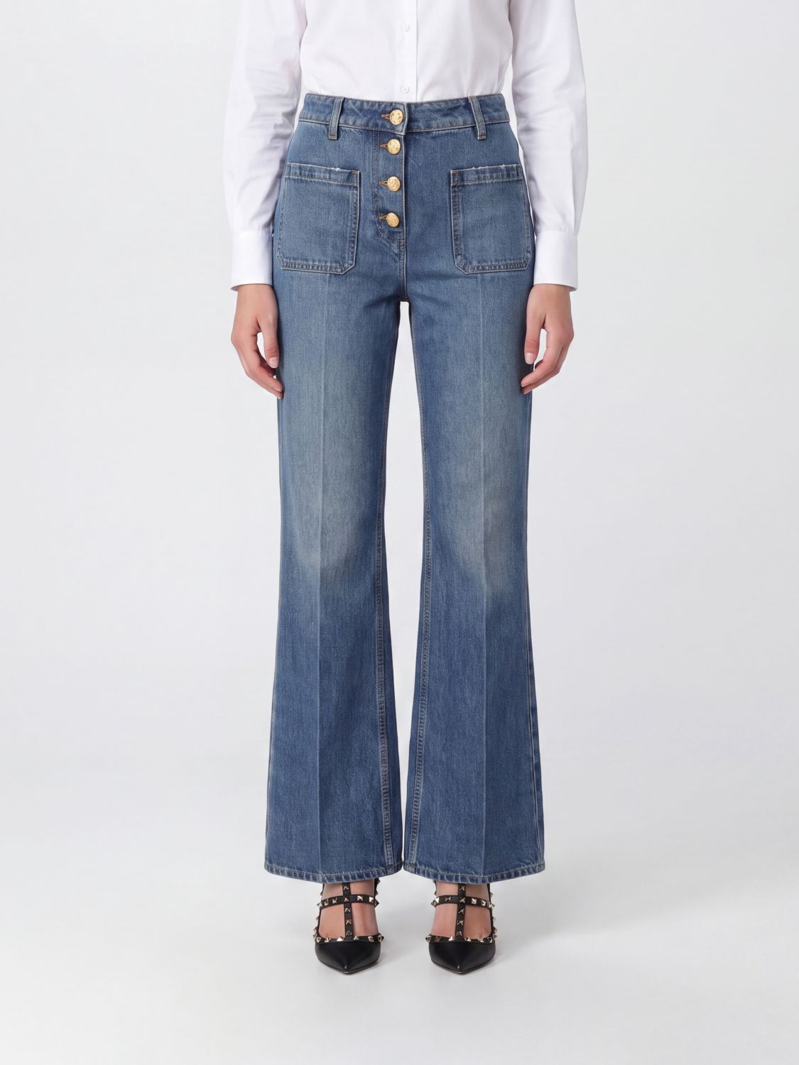 VALENTINO Valentino Garavani High-Waisted Flared Jeans