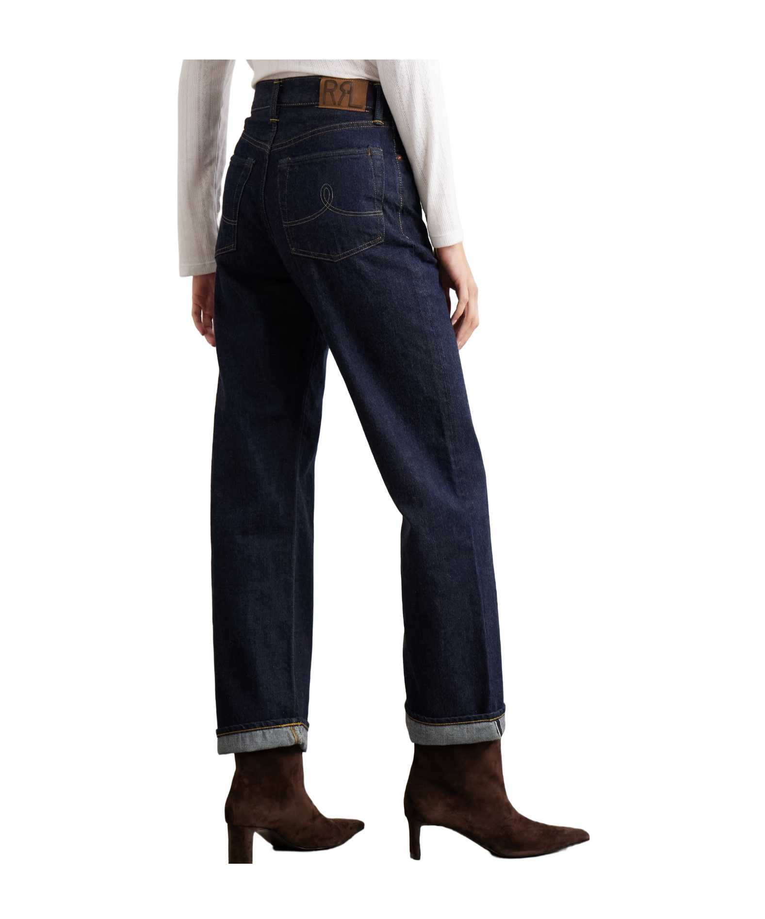 RALPH LAUREN Rrl High-Rise Wide-Leg Jeans
