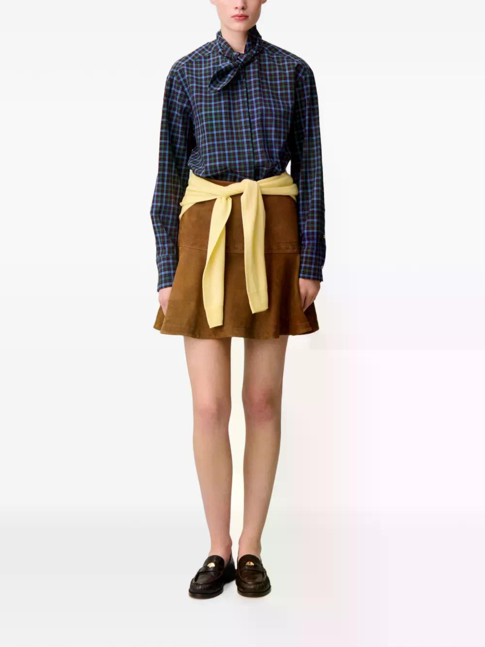 CLAUDIE PIERLOT Claudie Pierlot Poplin Tie-Neck Shirt