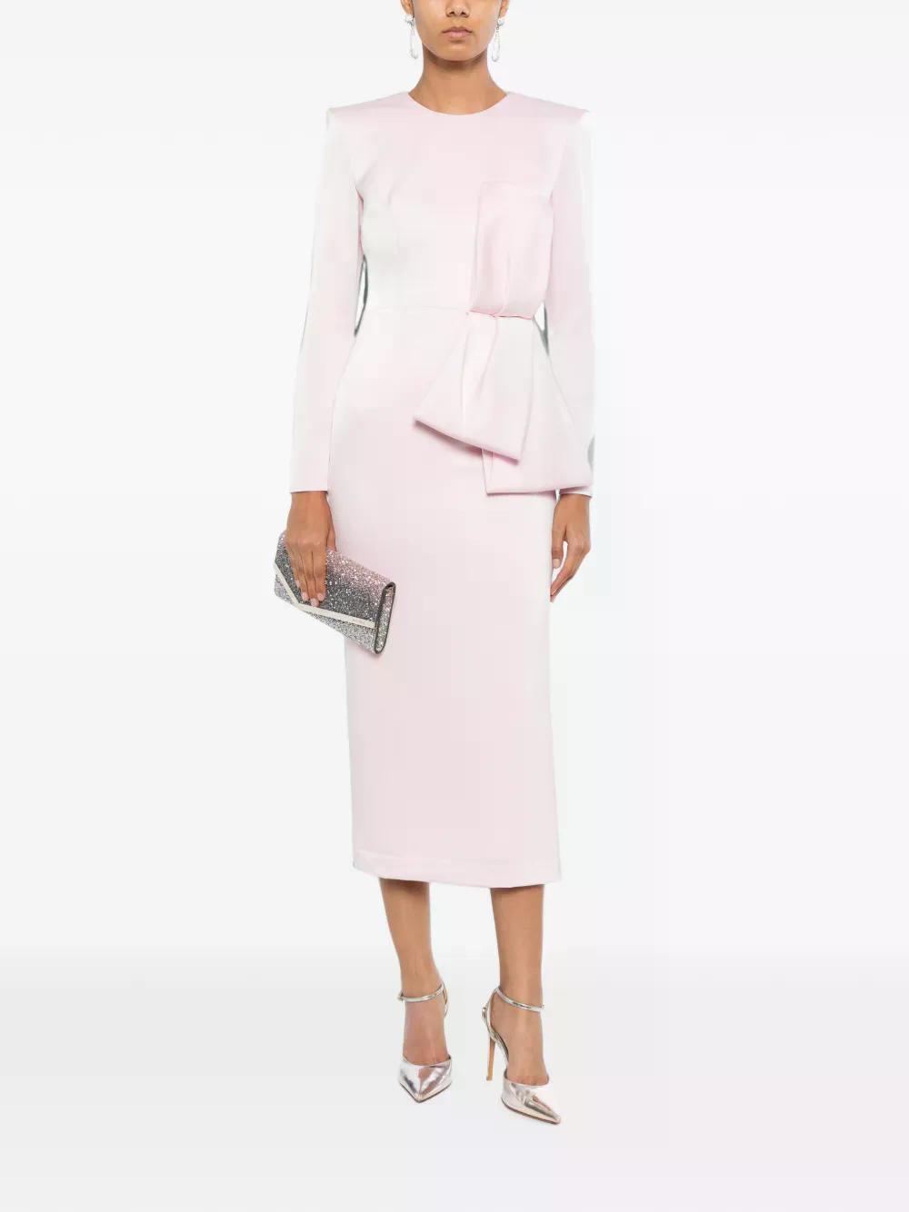 ALEX PERRY Alex Perry Long Sleeves Jewelneck Pencil Dress