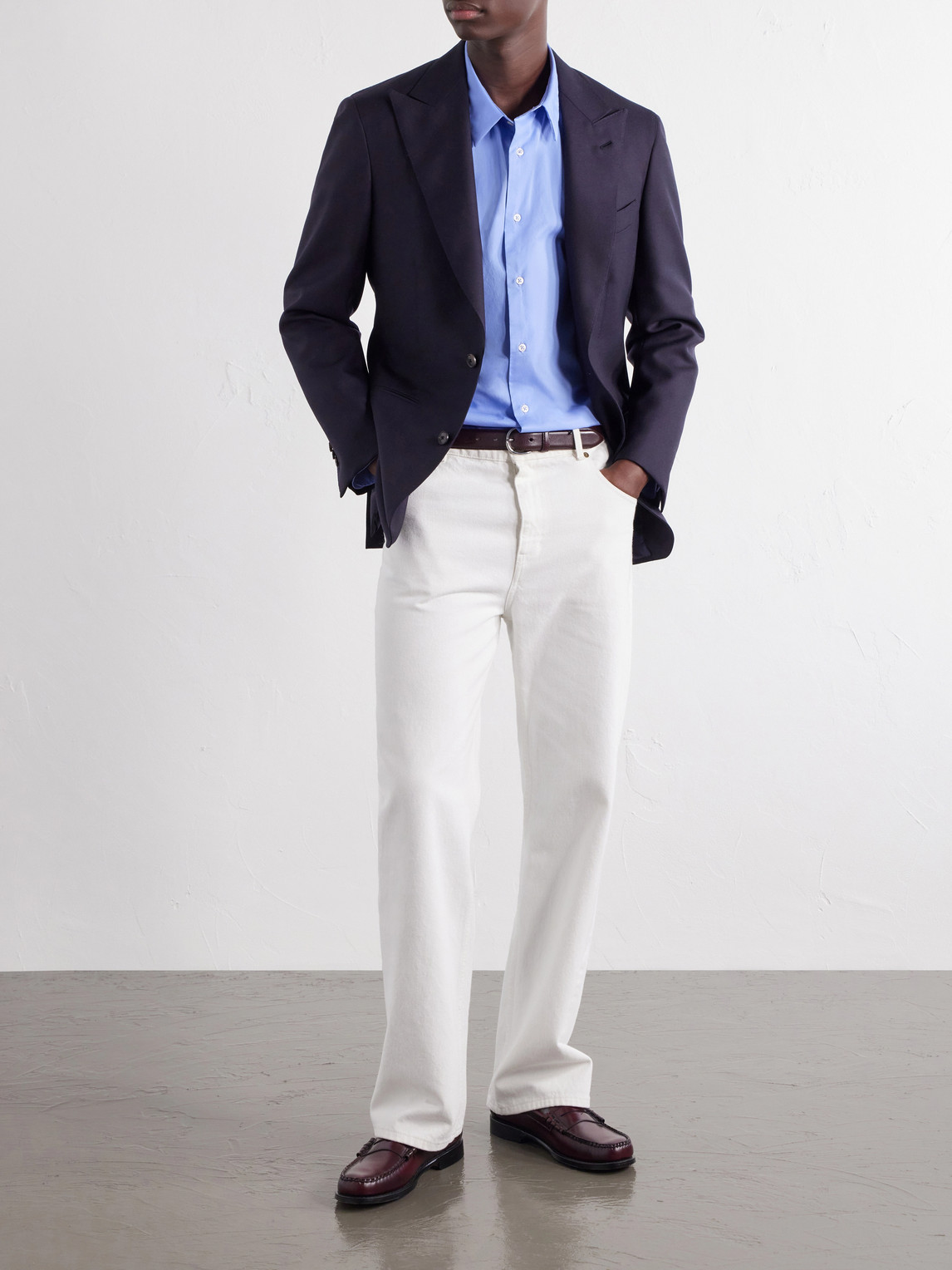 OFFICINE GÉNÉRALE Officine Générale - Eloi Cotton-Poplin Shirt - Men - Blue - XS