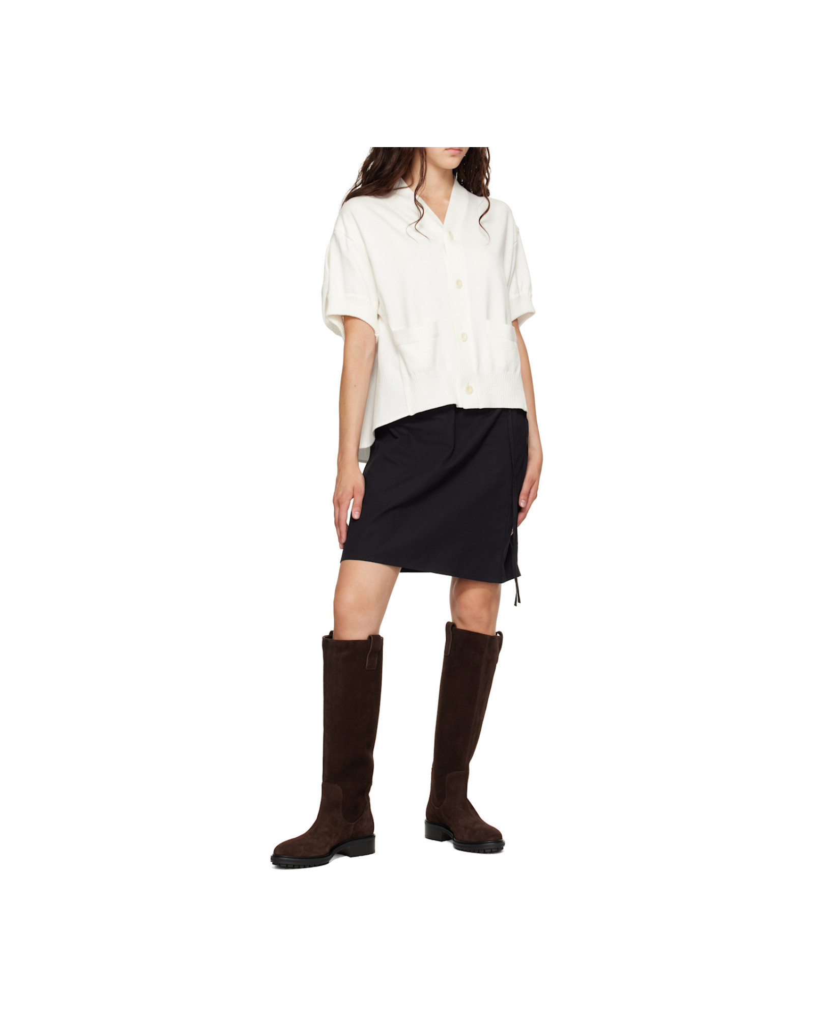 AEYDĒ Aeyde Henry Solid Suede Knee Boots