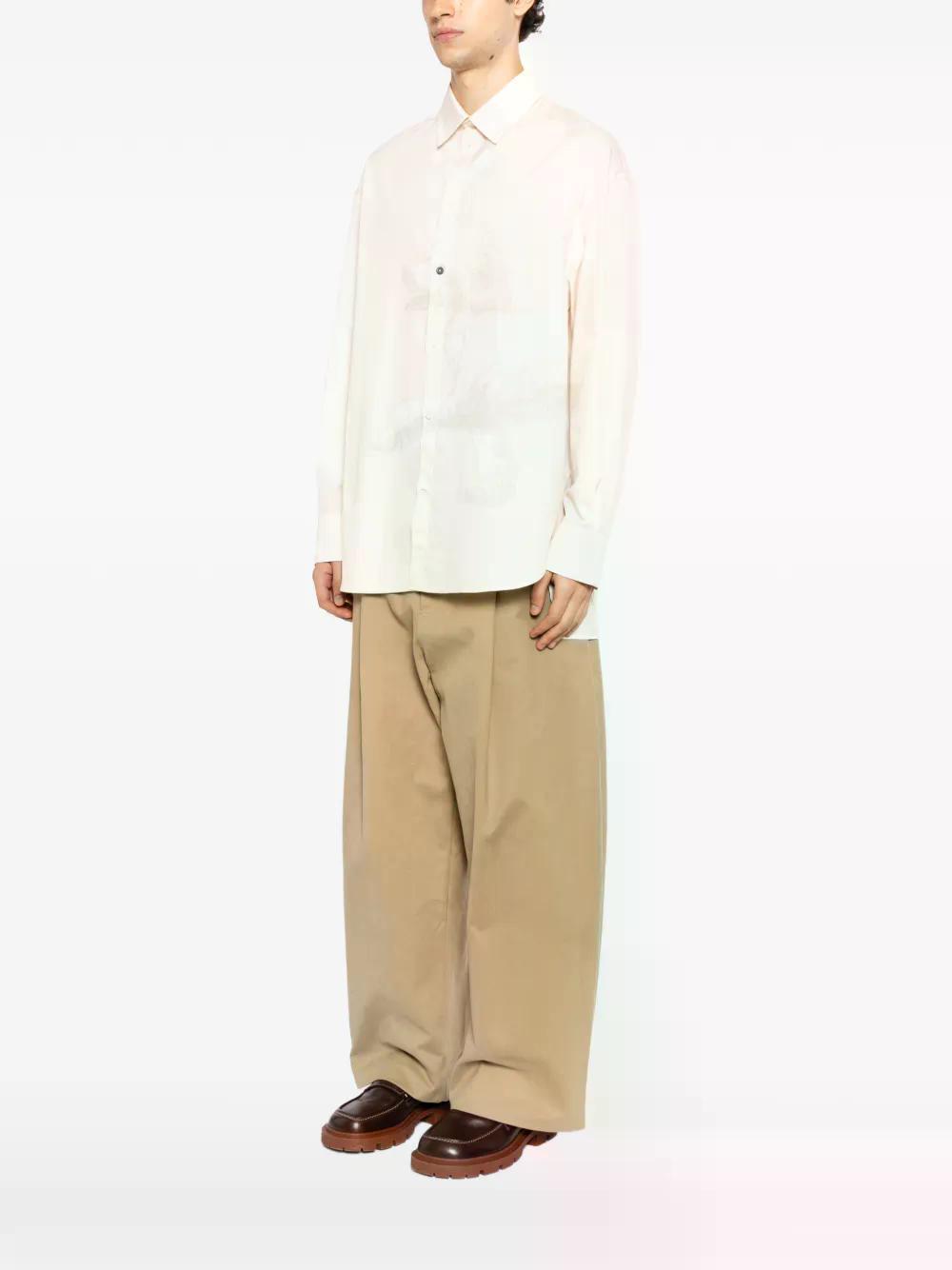 JACQUEMUS poodle-print long-sleeve shirt