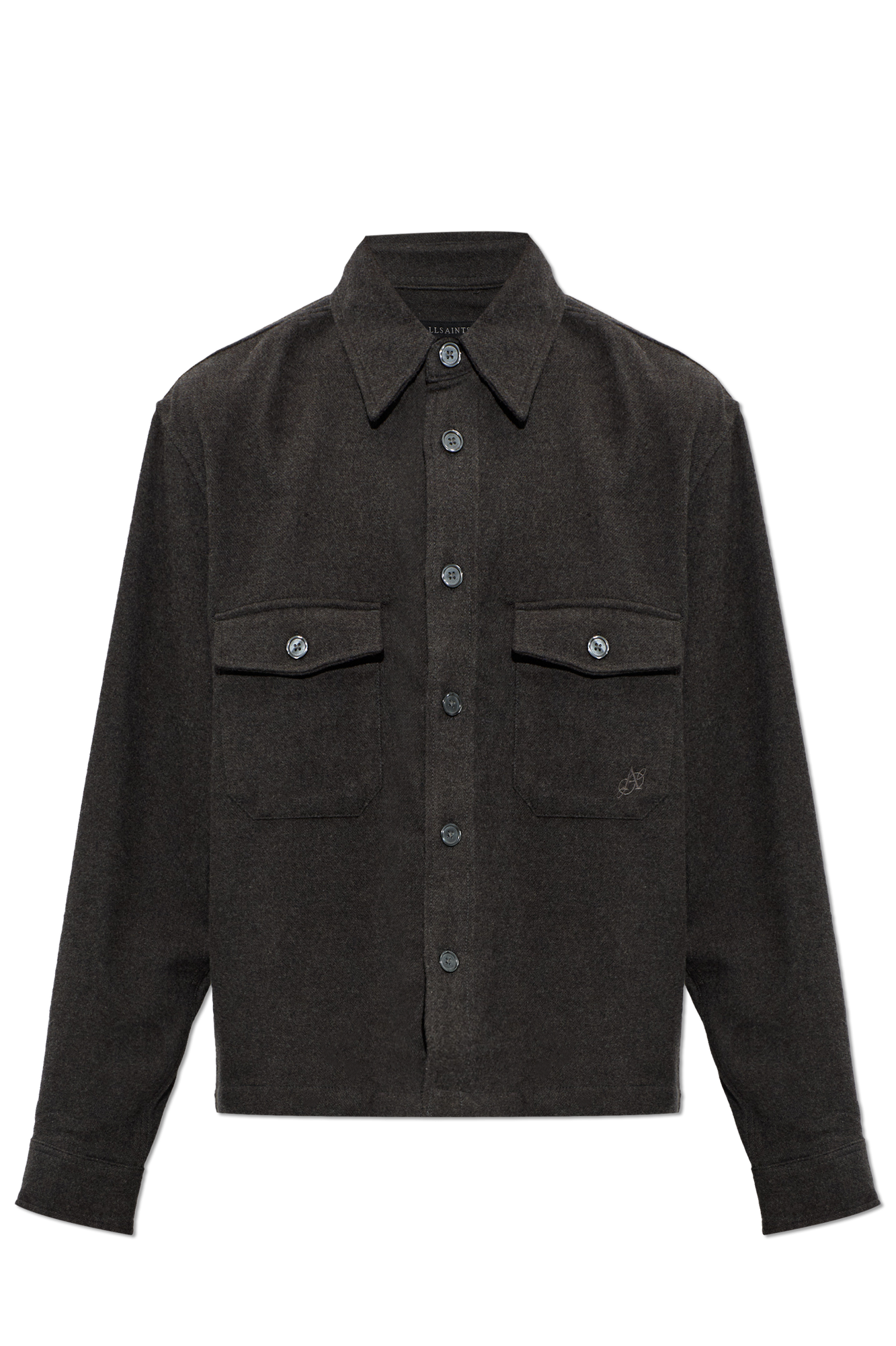 ALLSAINTS cotton ‘haiku’ shirt with pockets