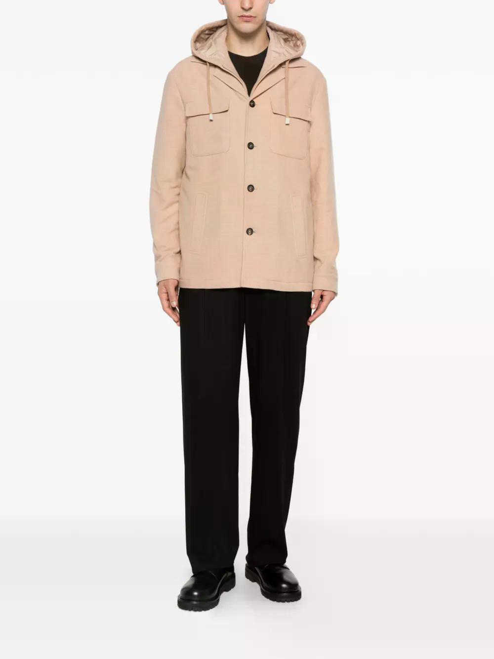 ELEVENTY Eleventy Hooded Button-Up Jacket