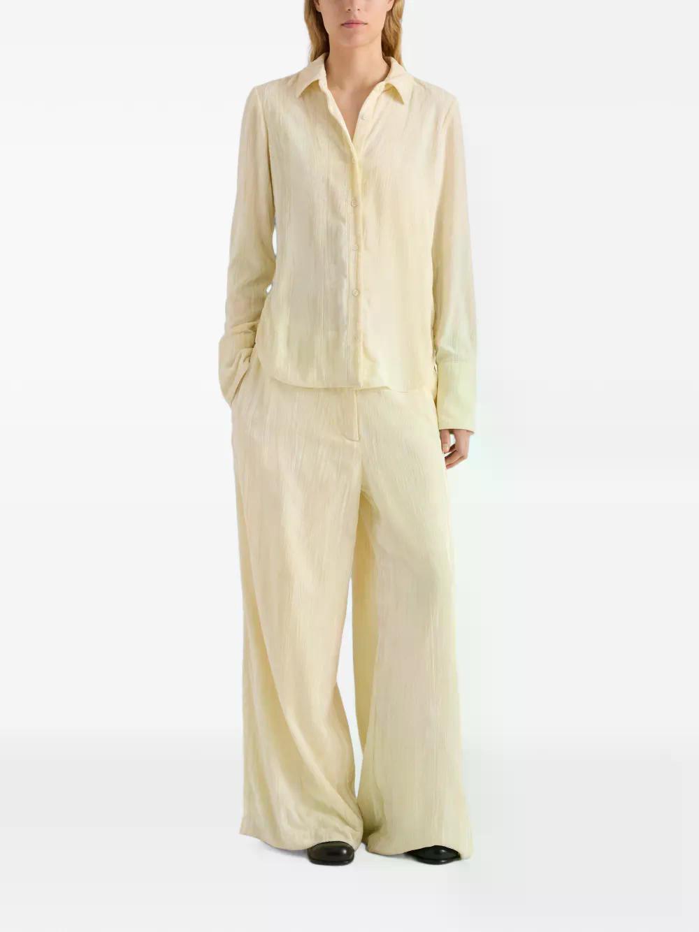 PROENZA SCHOULER WHITE LABEL Proenza Schouler White Label Crushed-Velvet Shirt