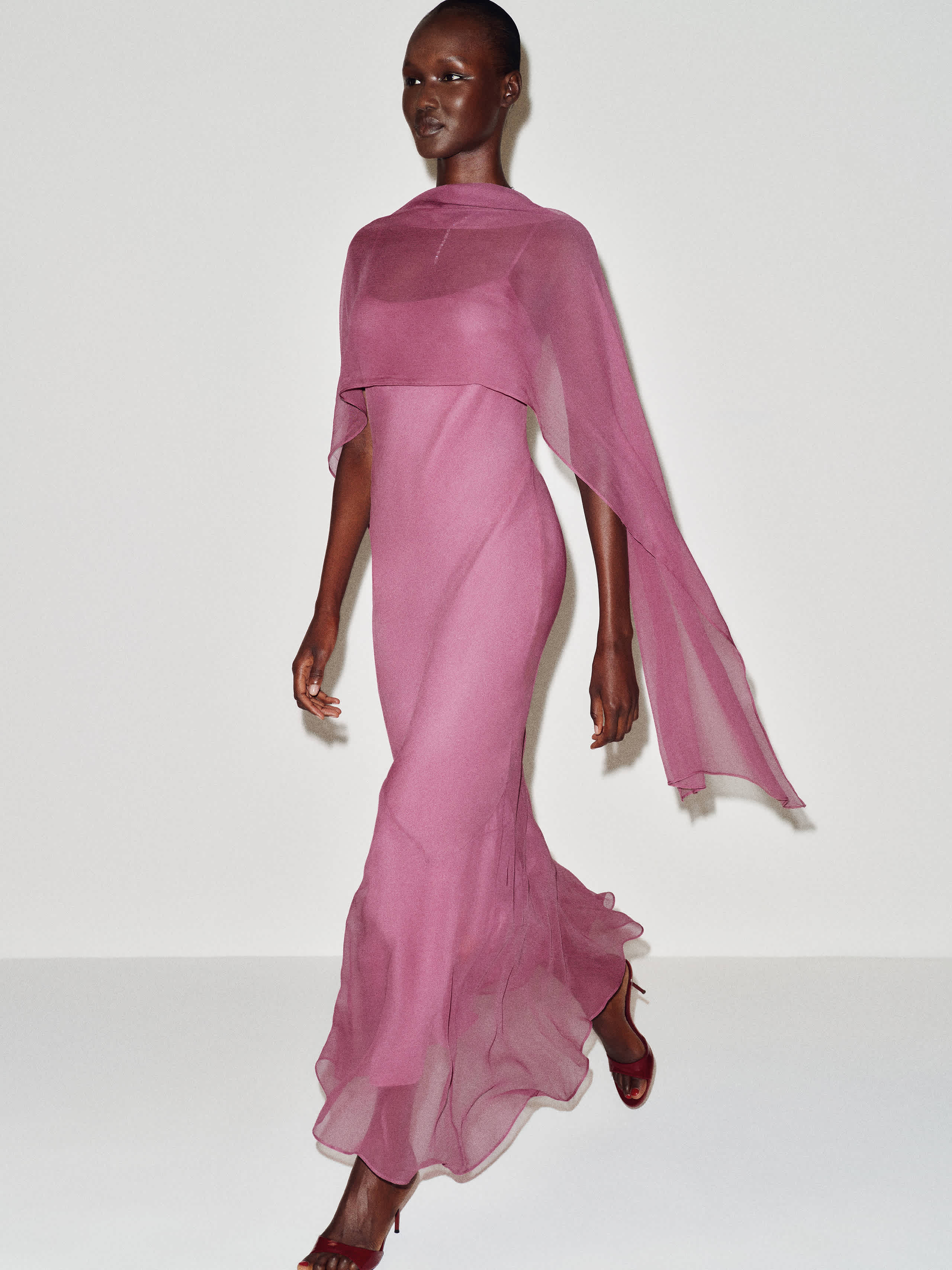 REFORMATION REFORMATION Rida Silk Chiffon Dress