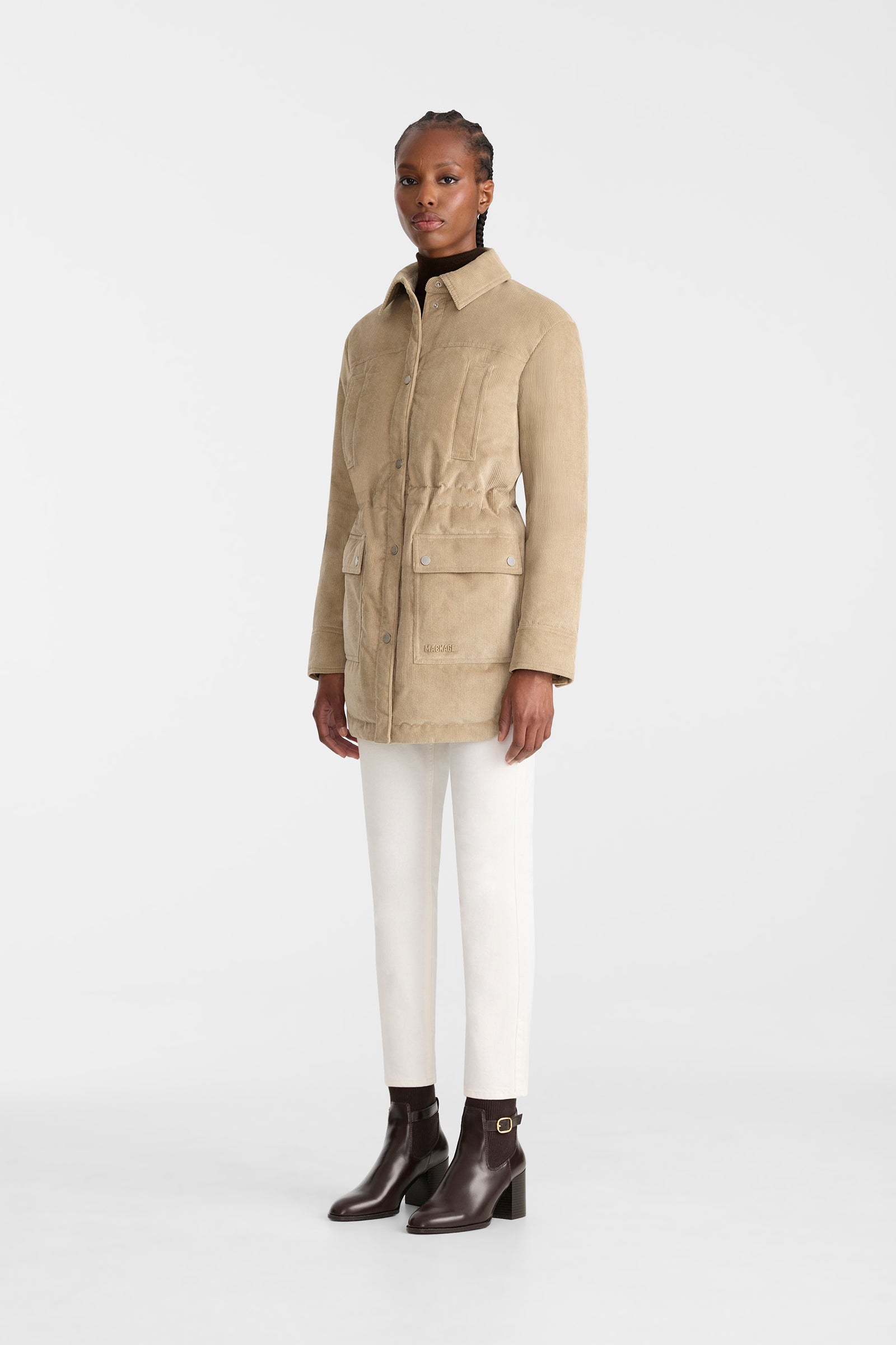MACKAGE KAETHE-CDY Corduroy Shirt Jacket