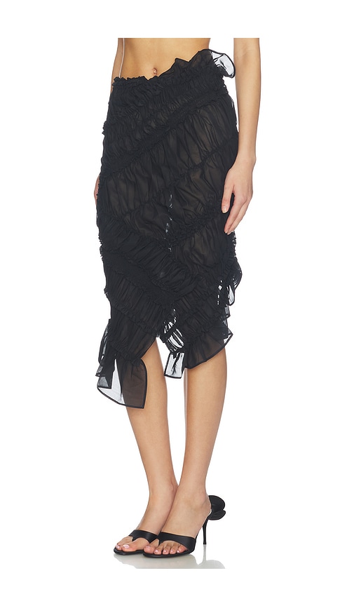 MAGDA BUTRYM Magda Butrym Ruched Poplin Skirt