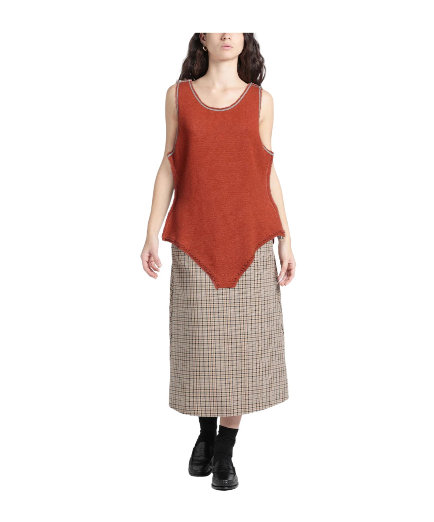 MARNI Marni Solid Color Cashmere Sleeveless Knit Top