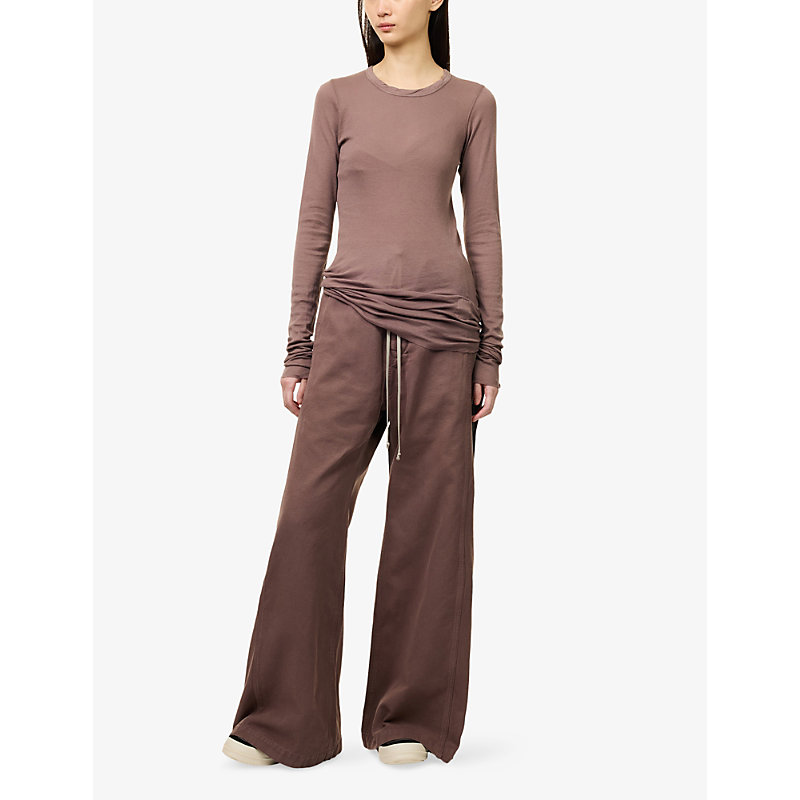RICK OWENS Rick Owens Drkshdw Long Sleeve Cotton T-Shirt