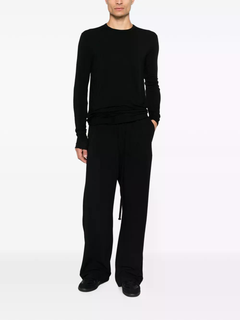 THOM KROM Thom Krom Raw-Edge Crew-Neck Sweater