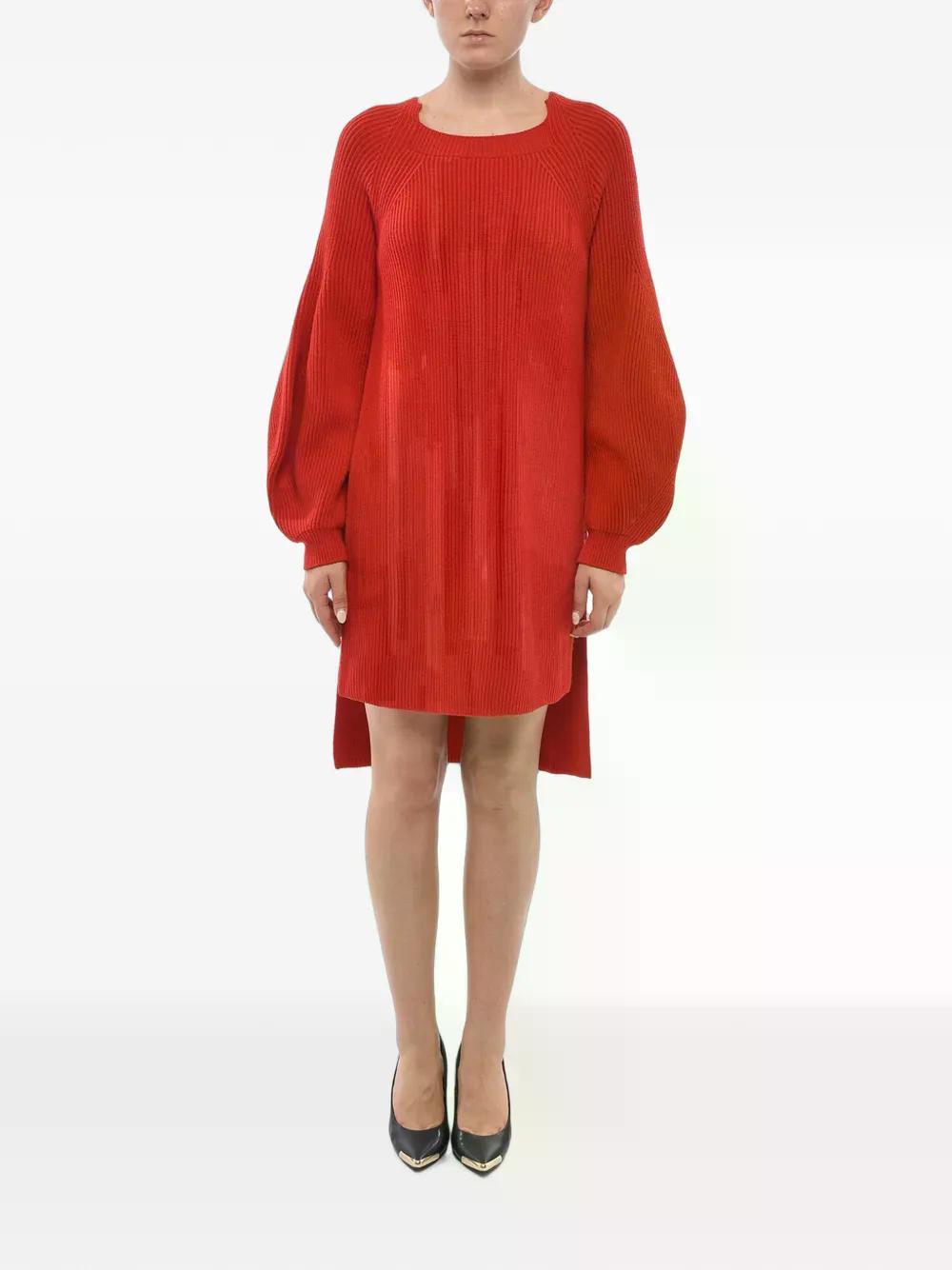 STELLA MCCARTNEY Stella McCartney Asymmetric Knit Midi Dress