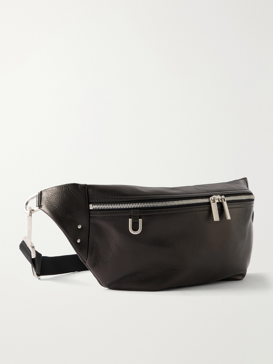 RICK OWENS Rick Owens Leather Belt Bag with Silver-Tone Studs