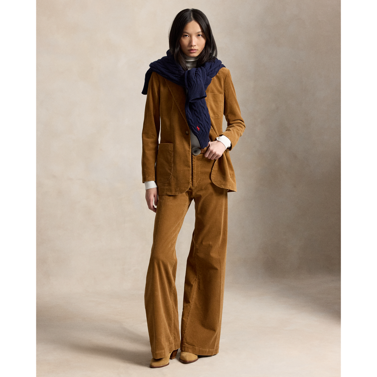 RALPH LAUREN Ralph Lauren Single-Breasted Corduroy Blazer
